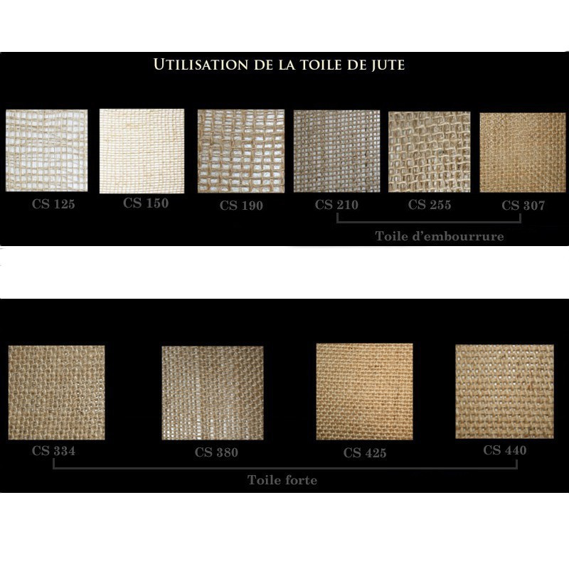 Gamme de toiles de jute