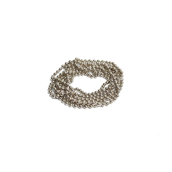 Chainette sans fin pour store acier nickelé 100 cm | Artapisserie.fr