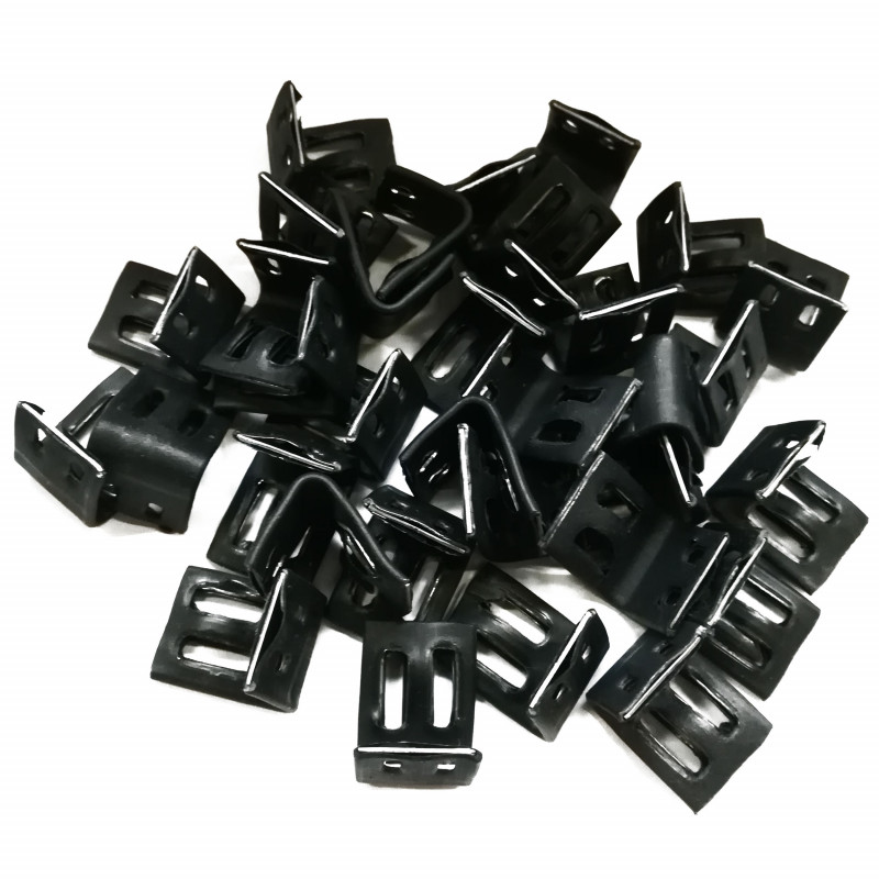 Clips pour fixation ressorts Nosag 3/4 trous - Boite de 100
