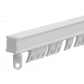 Rail rideau CS et rail CCS blanc sur mesure