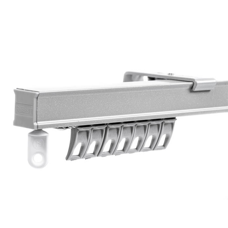 Rail CS Gris sur mesure avec accessoires 30 à 190 cm | artapisserie.fr