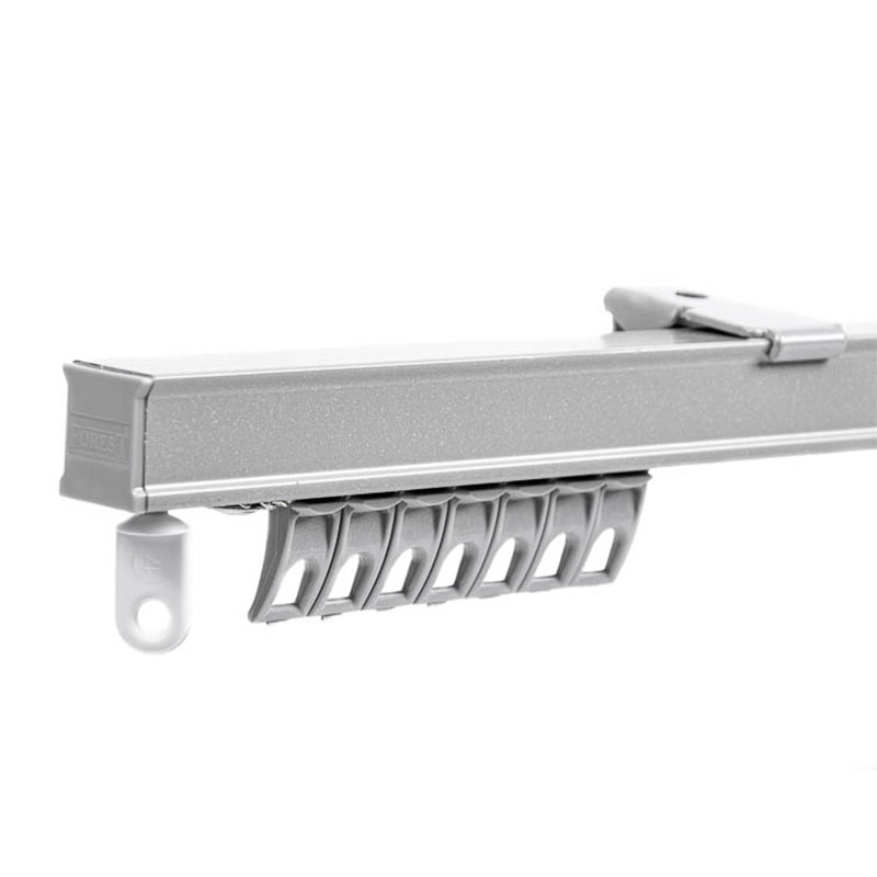 Rail CS Gris sur mesure avec accessoires 30 à 190 cm | artapisserie.fr