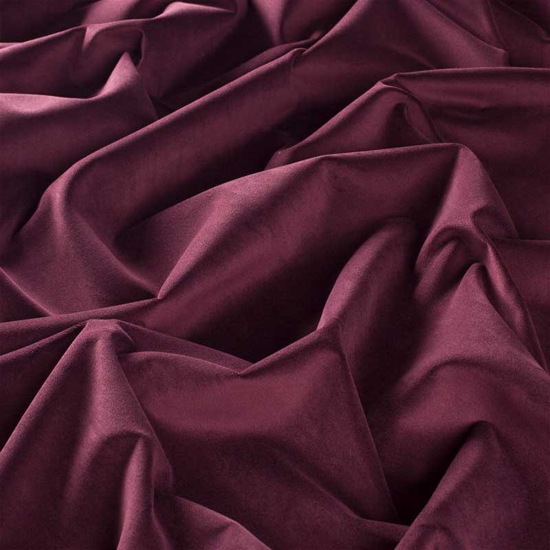 Tissu velours Lennox pourpre 163 Jab | Artapisserie.fr