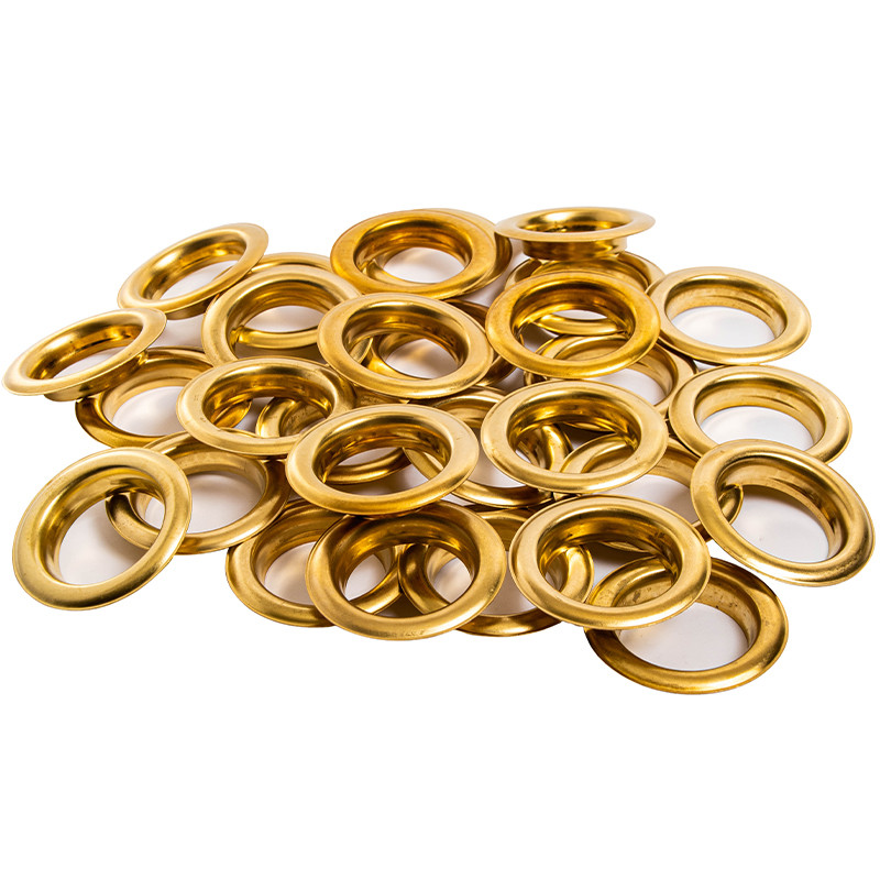 100 Oeillets rideaux à sertir Laiton Brillant Ø40 mm | Artapisseri...