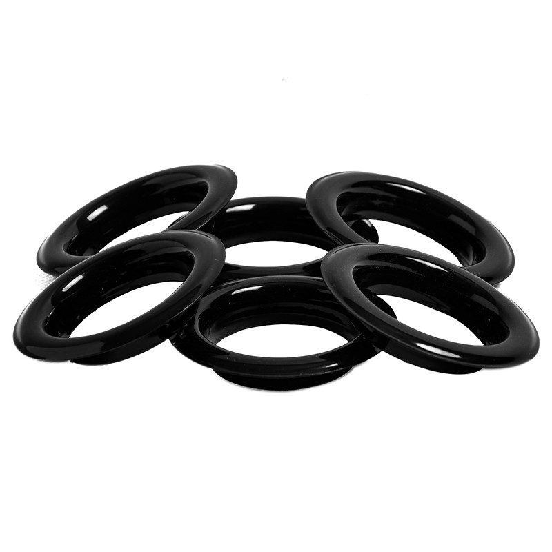 10 Oeillets rideaux à sertir Noir Laqué Ø40 mm | Artapisserie.fr