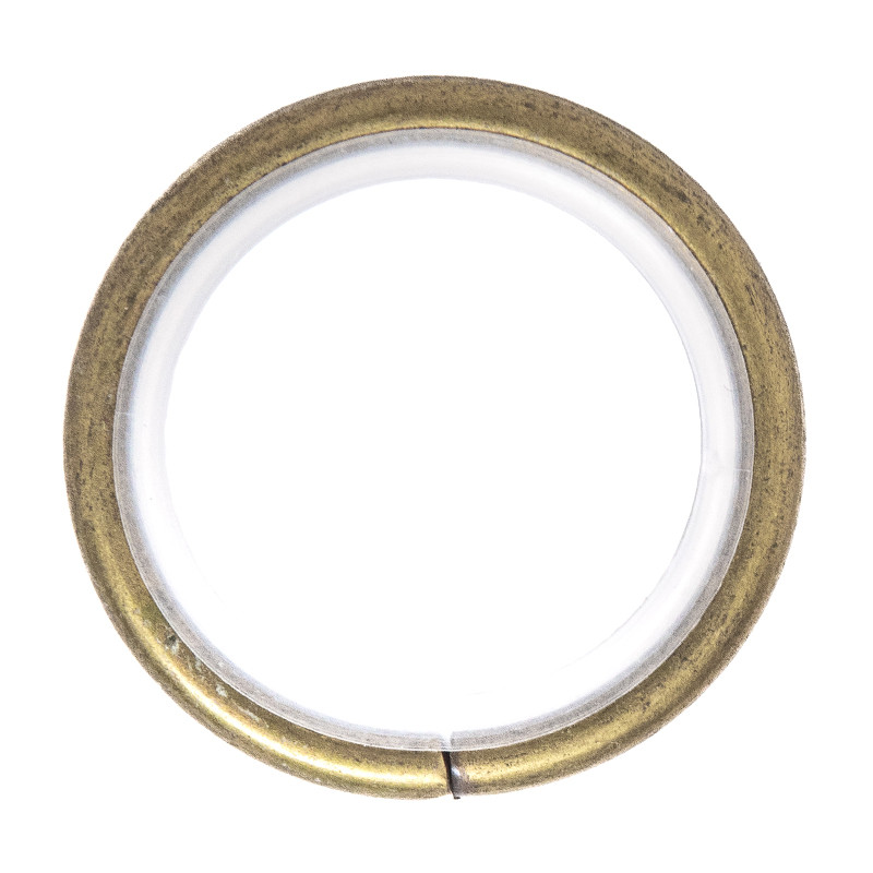 10 anneaux rideaux Ø30x38 mm avec bague silencieuse bronze | Artapiss...