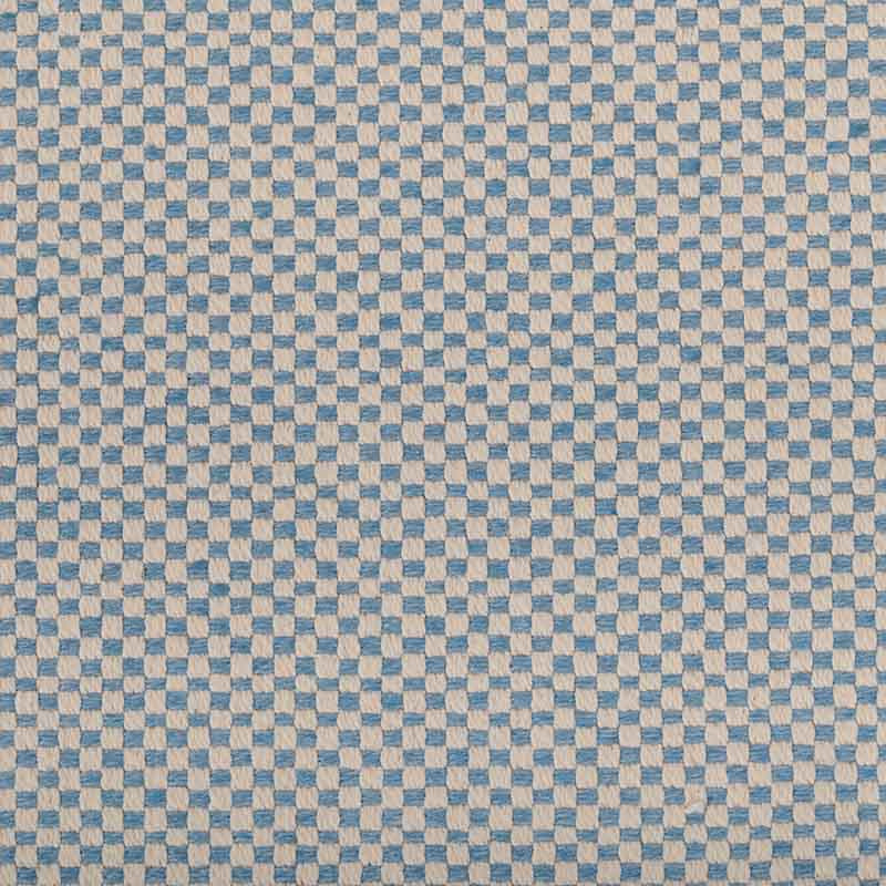 Tissu damier Gaïa blanc Didier Dassonville | artapisserie.fr