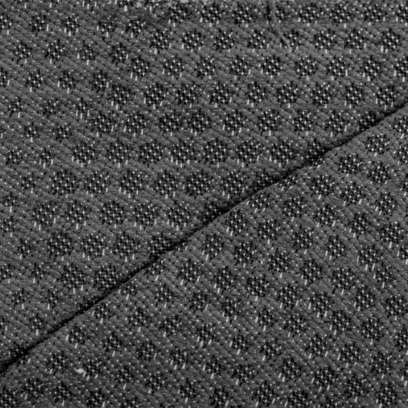 Tissu à pois Lennon gris 01 Froca | Artapisserie.fr