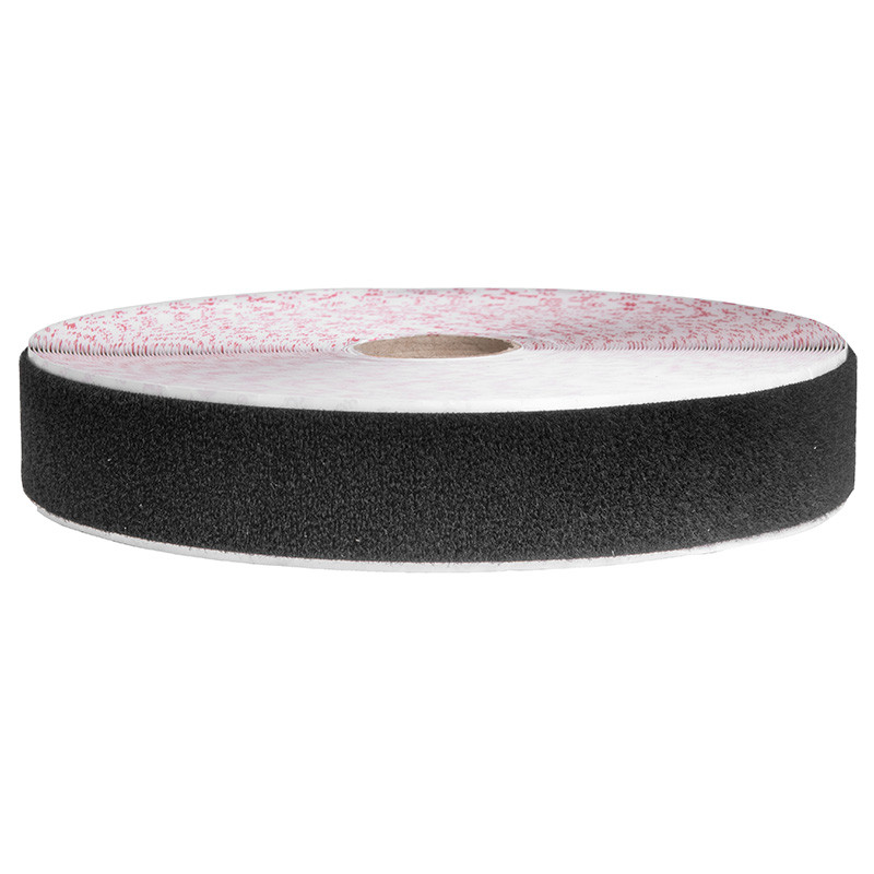 Velcro autocollant PS30 noir - velours - 30mm x 25m | Artapisserie.fr